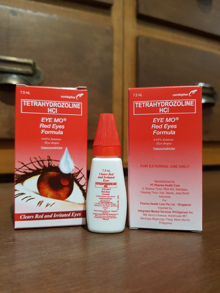 Tetrahydrozoline HCl (EYE MO) Red Eyes Formula, 7.5mL, Eye Drops – Meds ...
