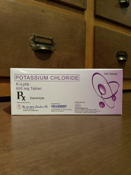Potassium Chloride (K-Lyte) 600mg Tablet – Meds for All