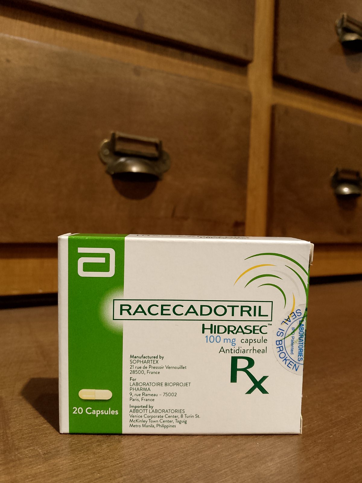 Racecadotril Hidrasec 100mg Capsule – Meds for All