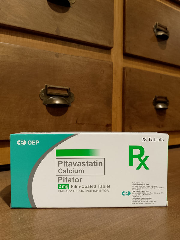 Pitavastatin Calcium (Pitator) 2mg Film-Coated Tablet – Meds for All