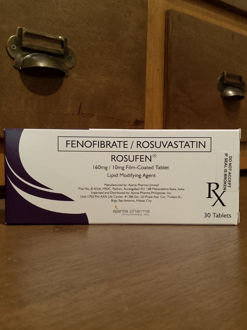Fenofibrate + Rosuvastatin (Rosufen) 160mg/10mg, Film-coated tablet ...