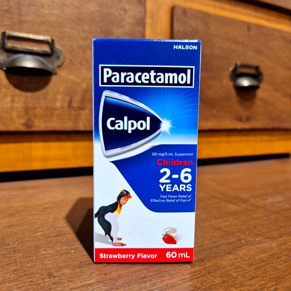 Paracetamol (Calpol) Strawberry Flavor 120mg/5ml, 60mLSuspension – Meds ...