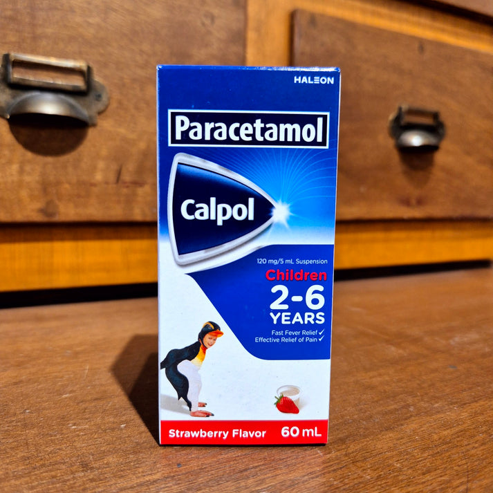 Paracetamol (Calpol) Strawberry Flavor 120mg/5ml, 60mLSuspension – Meds ...