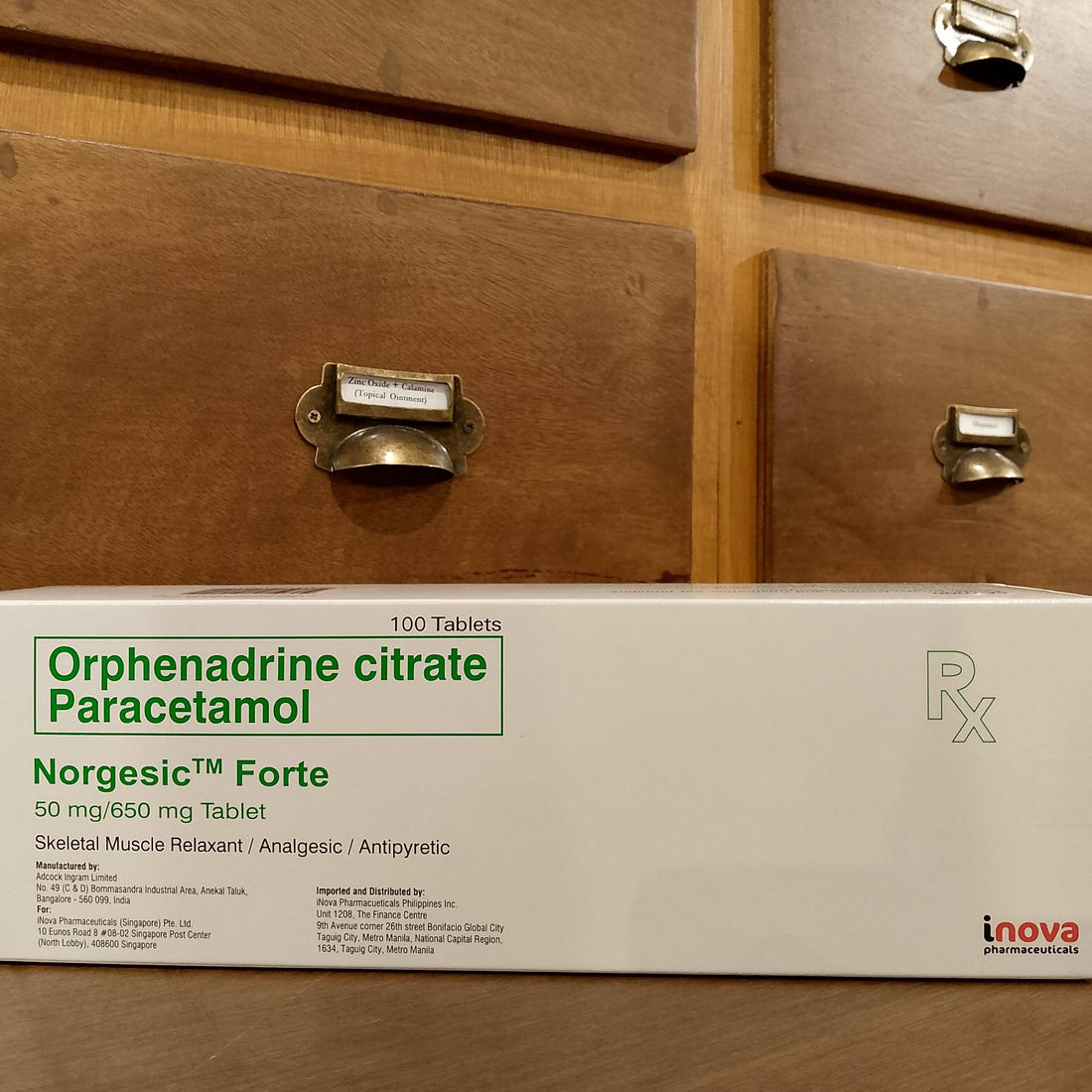 Orphenadrine Citrate + Paracetamol (Norgesic Forte) 50mg/650mg Tablet ...