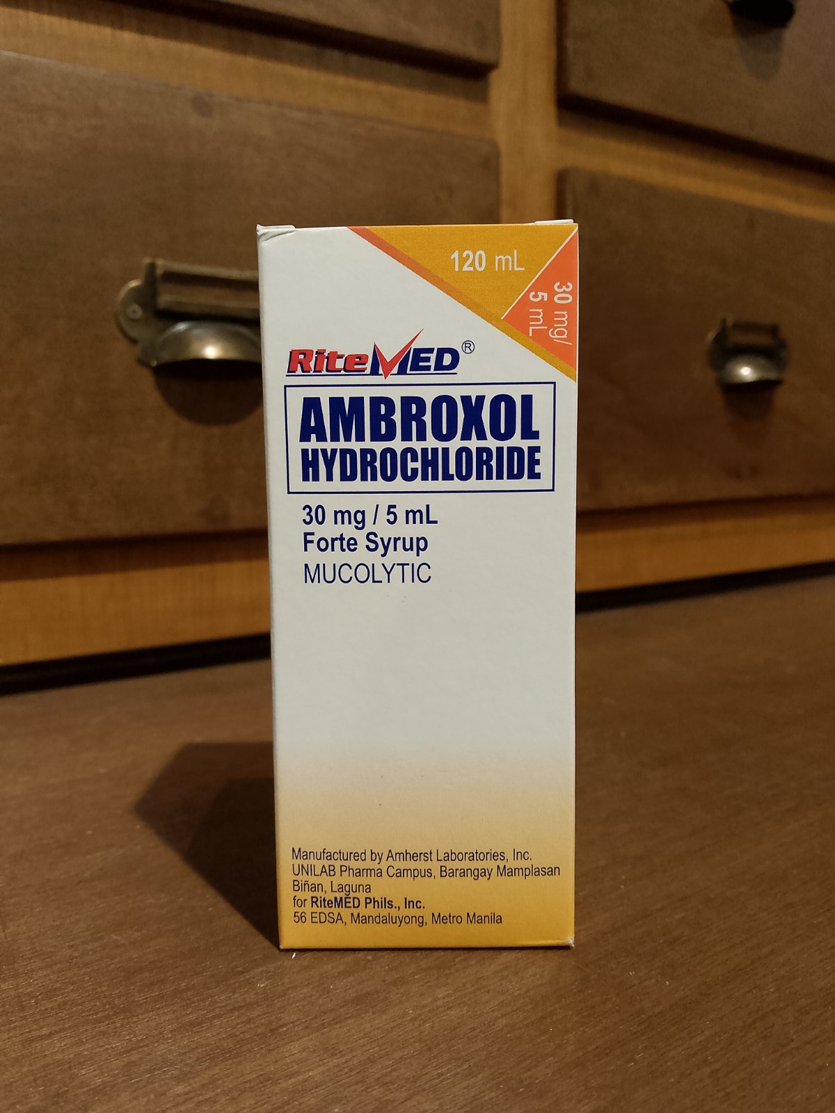 Ambroxol (Ritemed) 30mg/ 5ml, Syrup 120mL – Meds for All