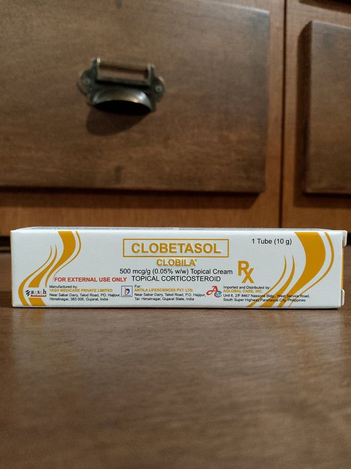 Clobetasol (CLOBILA) 500mcg/g (0.05% w/w) 10g Topical Cream – Meds for All