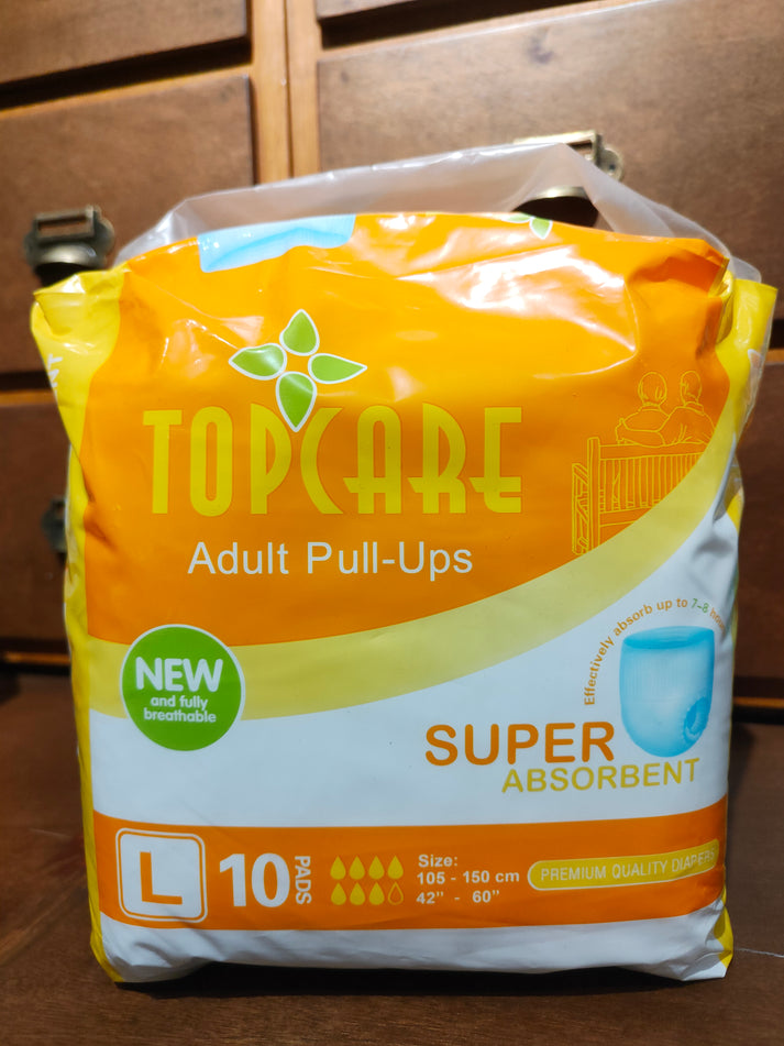 Adult Diaper Topcare Pull Ups L Meds For All