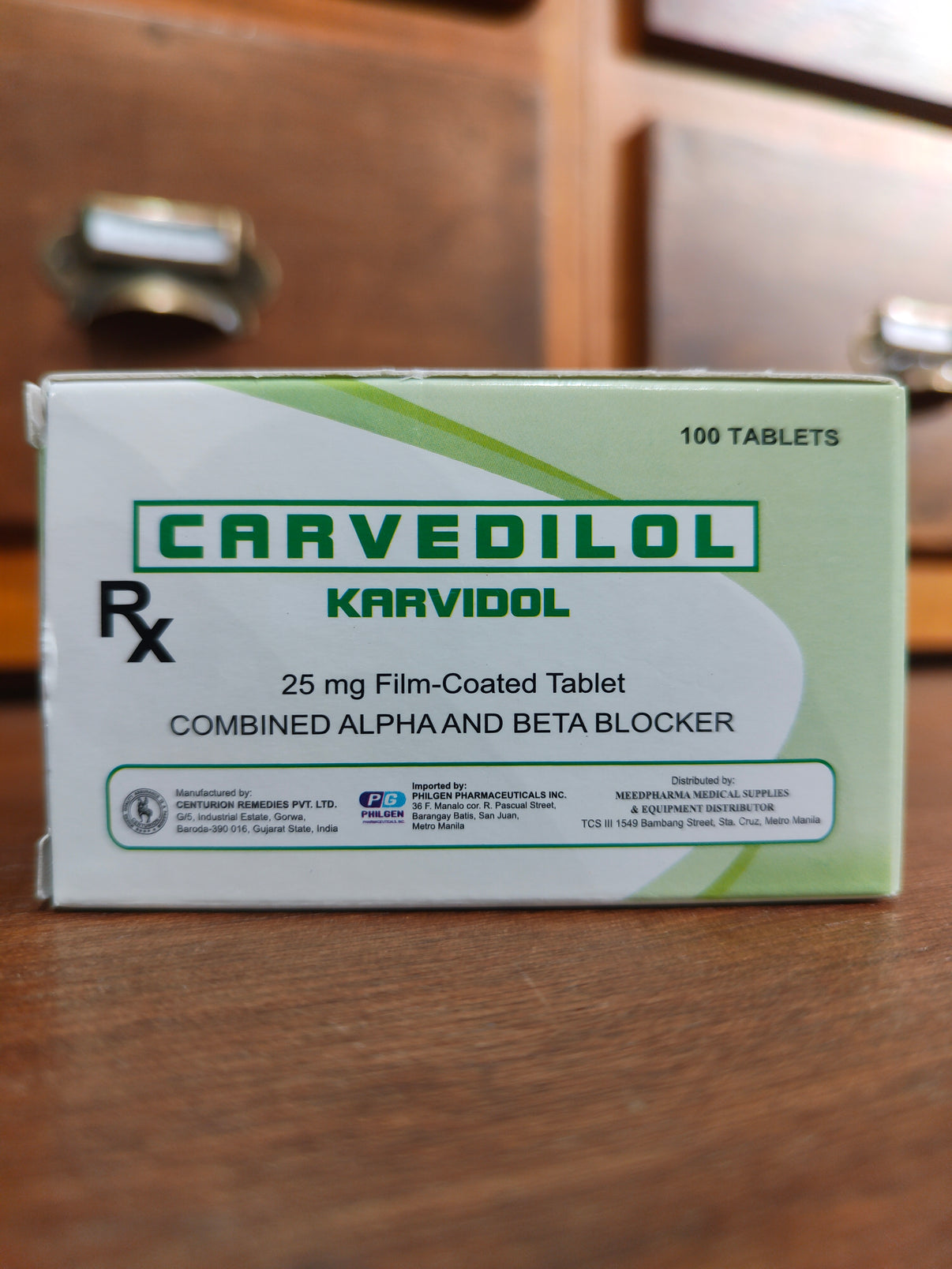 Carvedilol (Karvidol) 25mg Film-coated Tablet – Meds for All