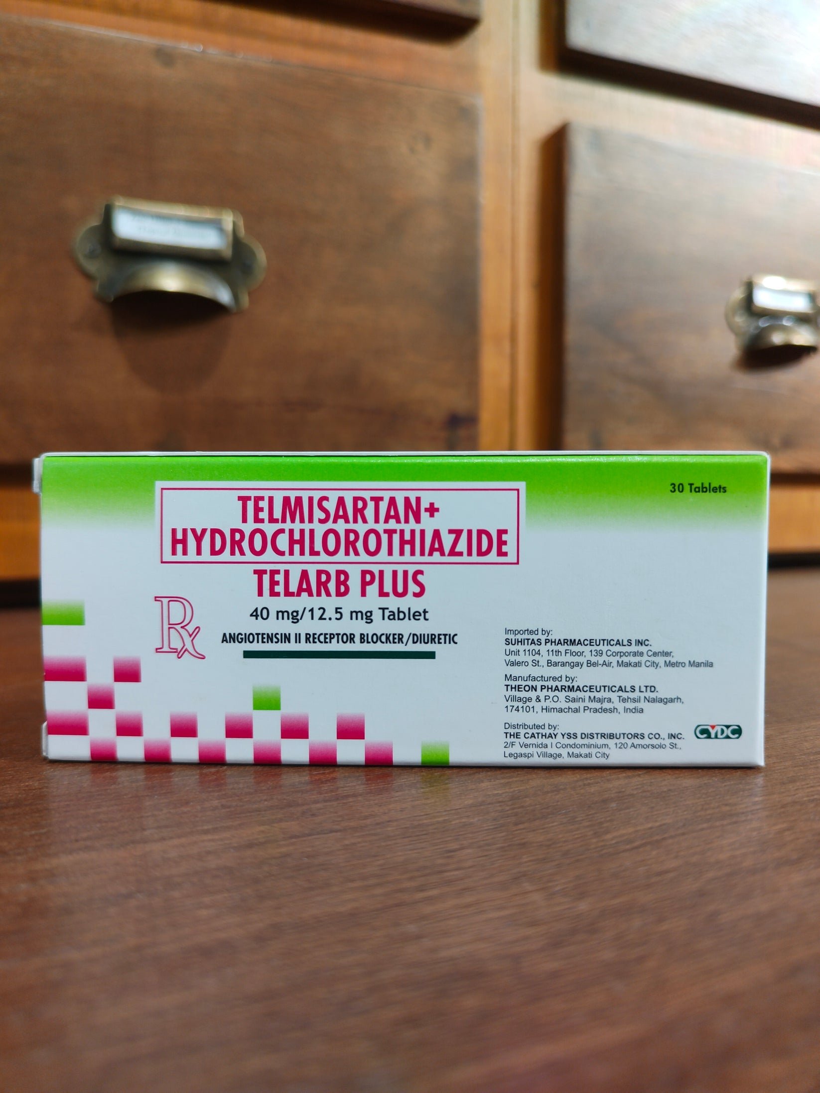 Telmisartan + Hydrocholorothiazide 40mg/ 12.5 mg Tablet (Telarb Plus ...