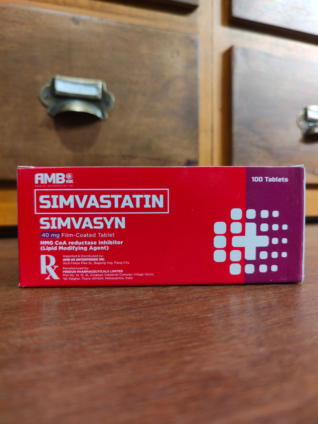 Simvastatin 40mg Film-coated Tablet (Simvasyn) – Meds for All
