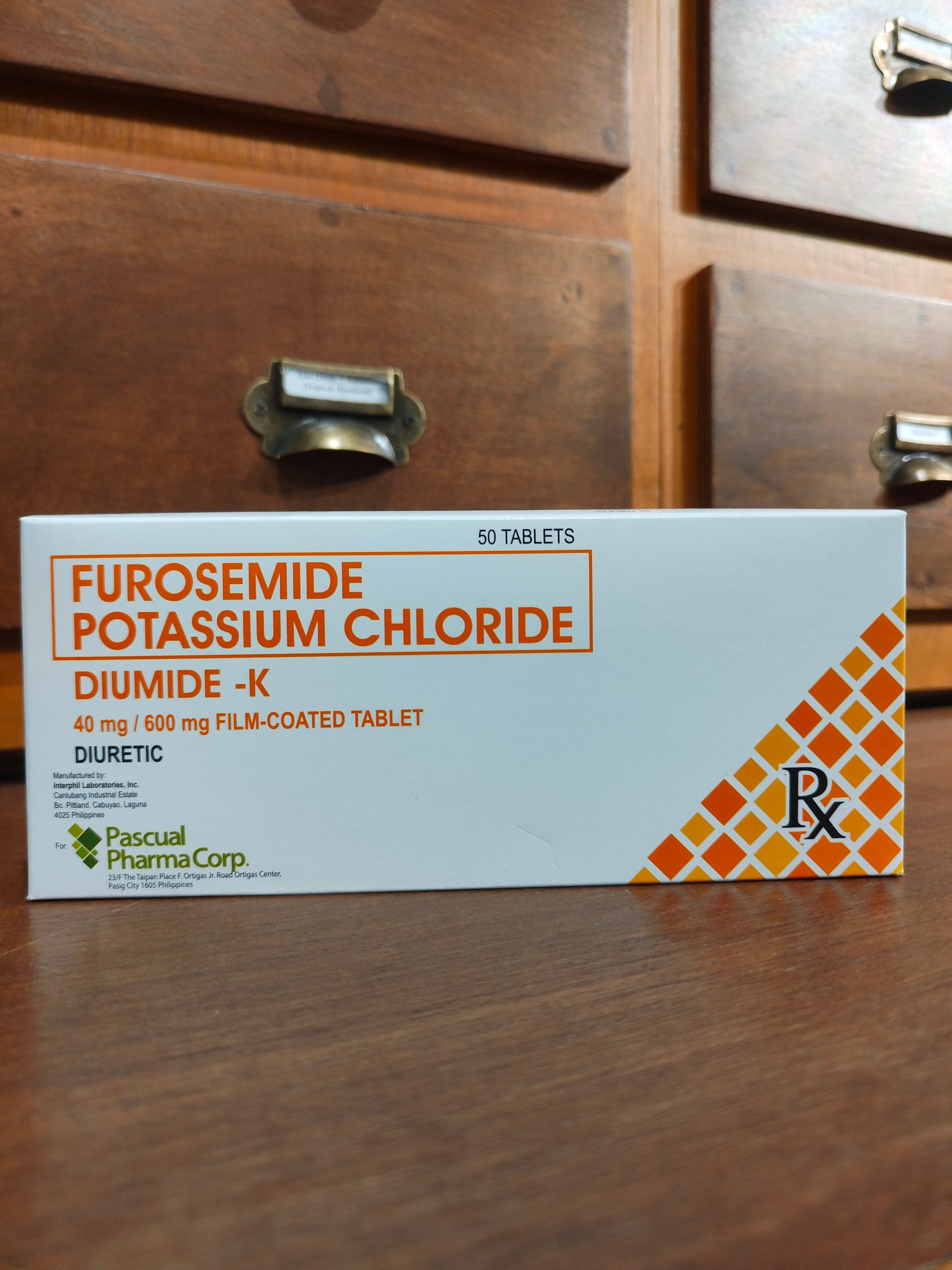 Furosemide + Potassium Chloride (DIUMIDE-K) 40mg/600mg Film-Coated Tab ...