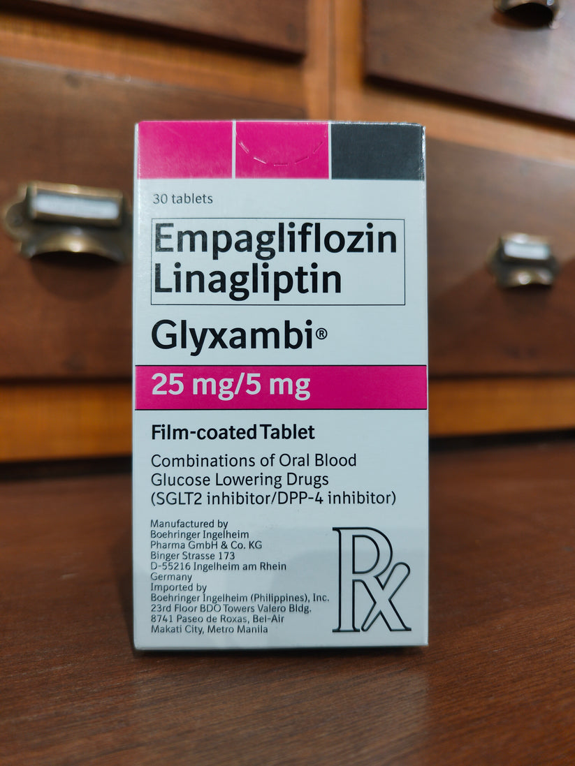Empagliflozin + Linagliptin (Glyxambi) 25mg /5mg Fc Tablet – Meds for All