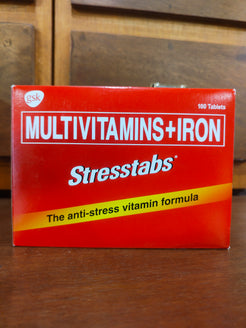Multivitamins + Iron (Stresstabs) Film-Coated Tablets foil pack – Meds ...