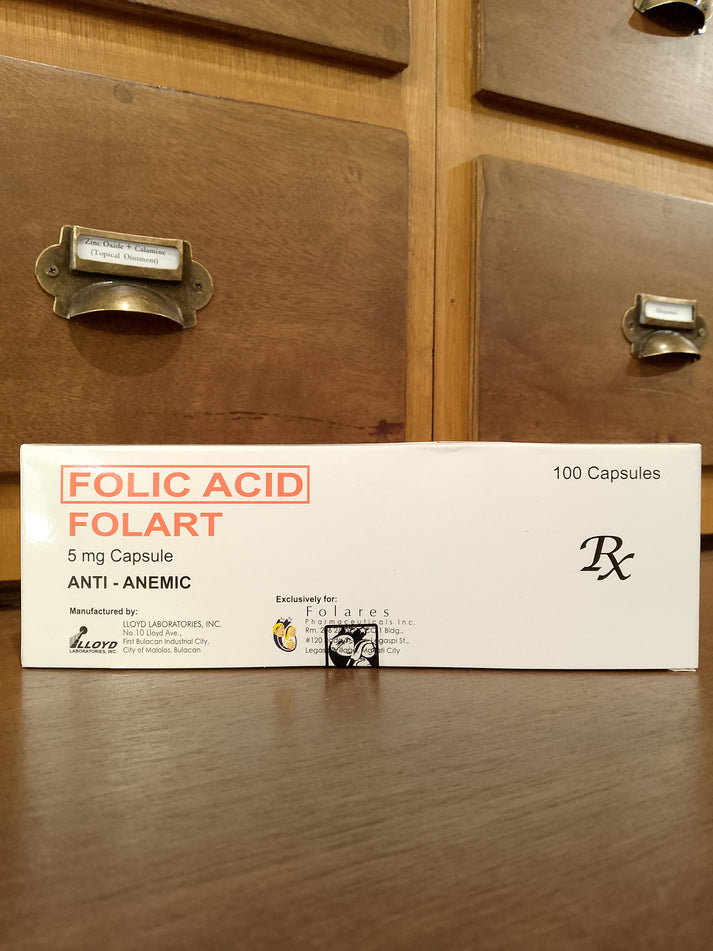 Folic Acid (FOLART) 5mg, Capsule – Meds for All
