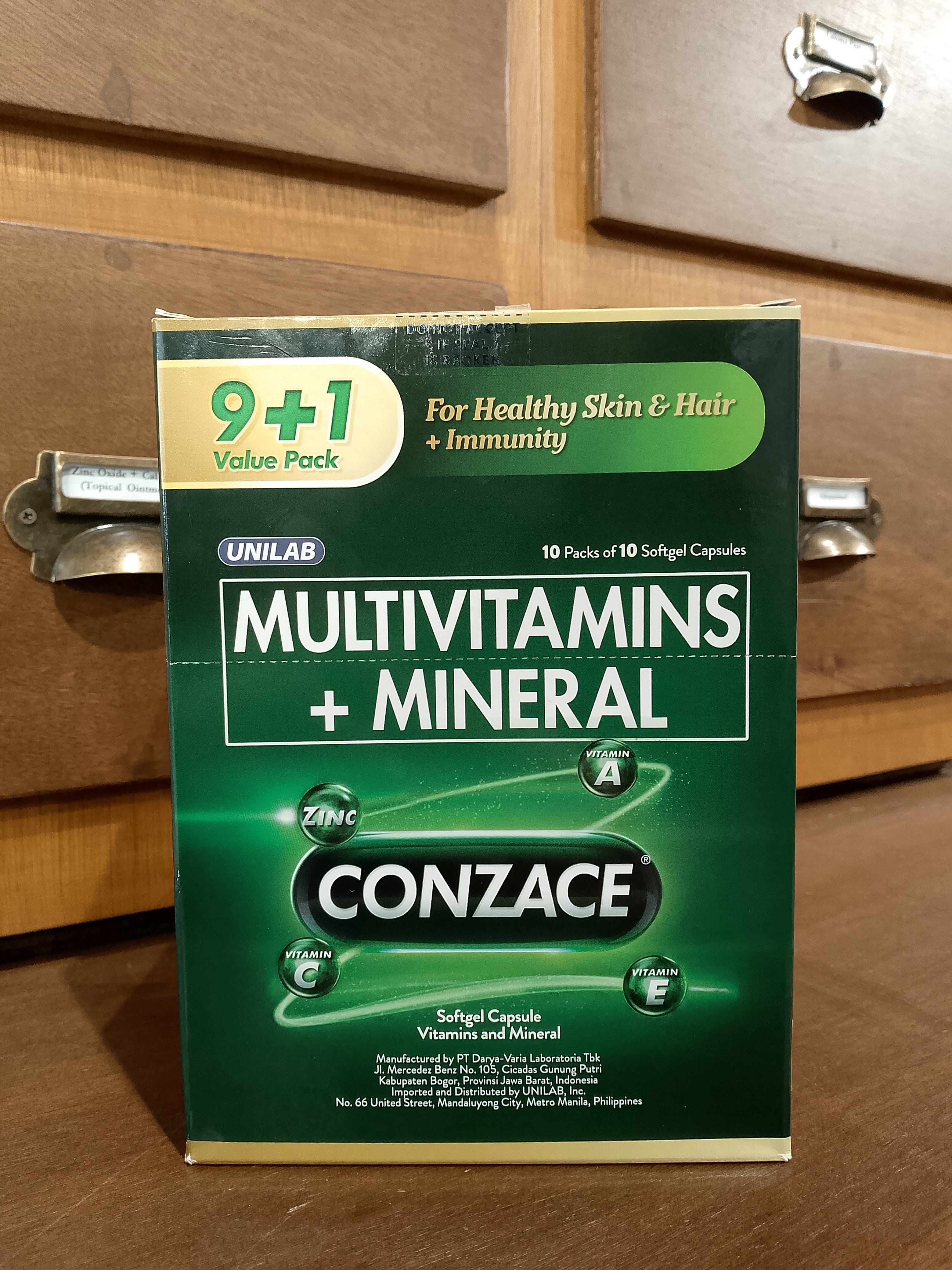 Multivitamins + Minerals (Conzace) [9+1 value pack] – Meds for All