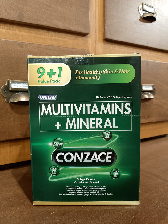 Multivitamins + Minerals (Conzace) [9+1 value pack] – Meds for All