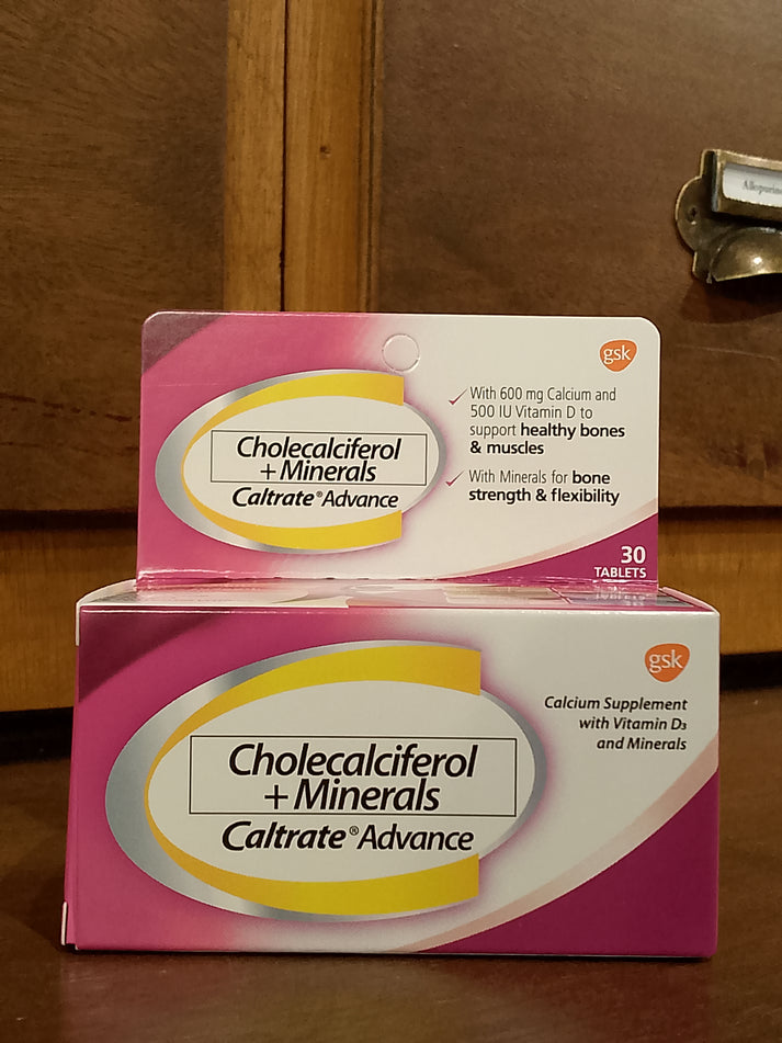 Cholecalciferol + Minerals (CALTRATE ADVANCE) Film-Coated Tablet Bottl ...