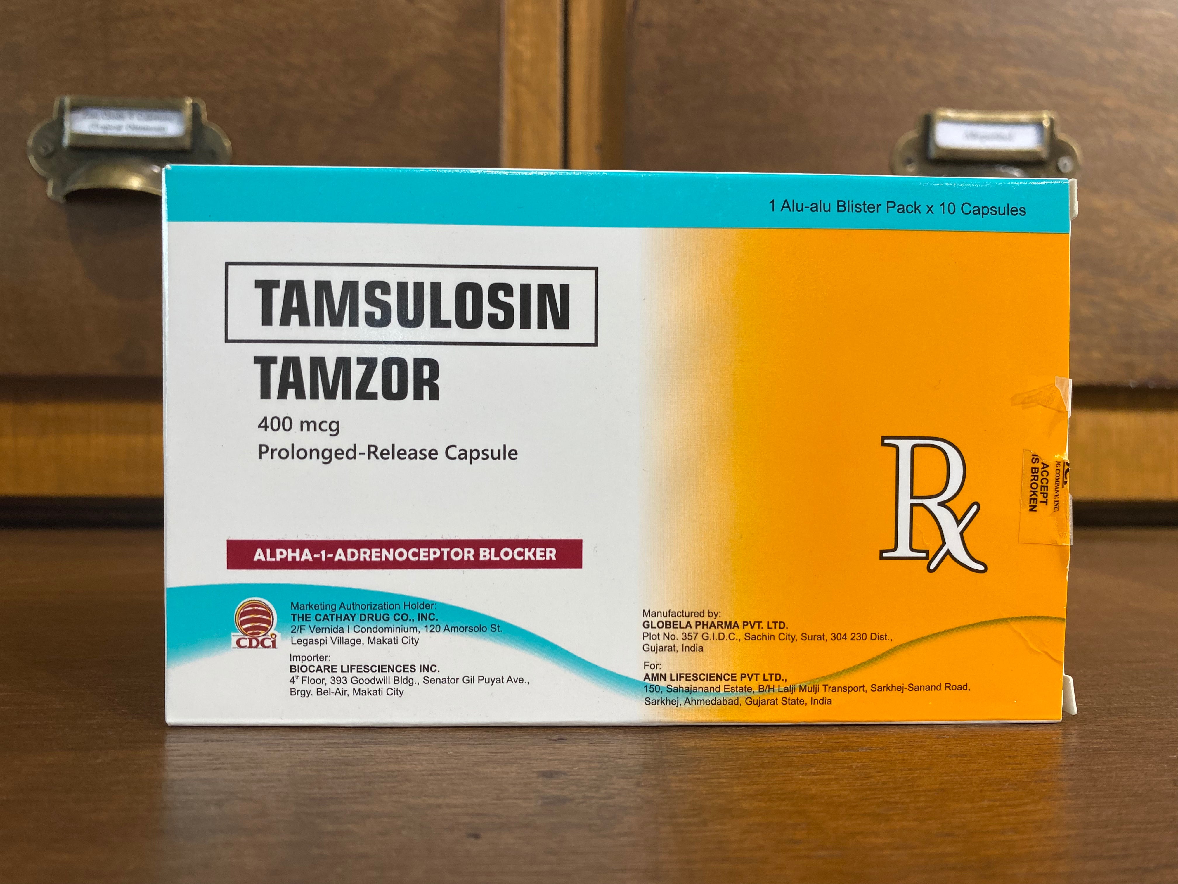 Tamsulosin [TAMZOR] 400 mcg Capsule – Meds for All