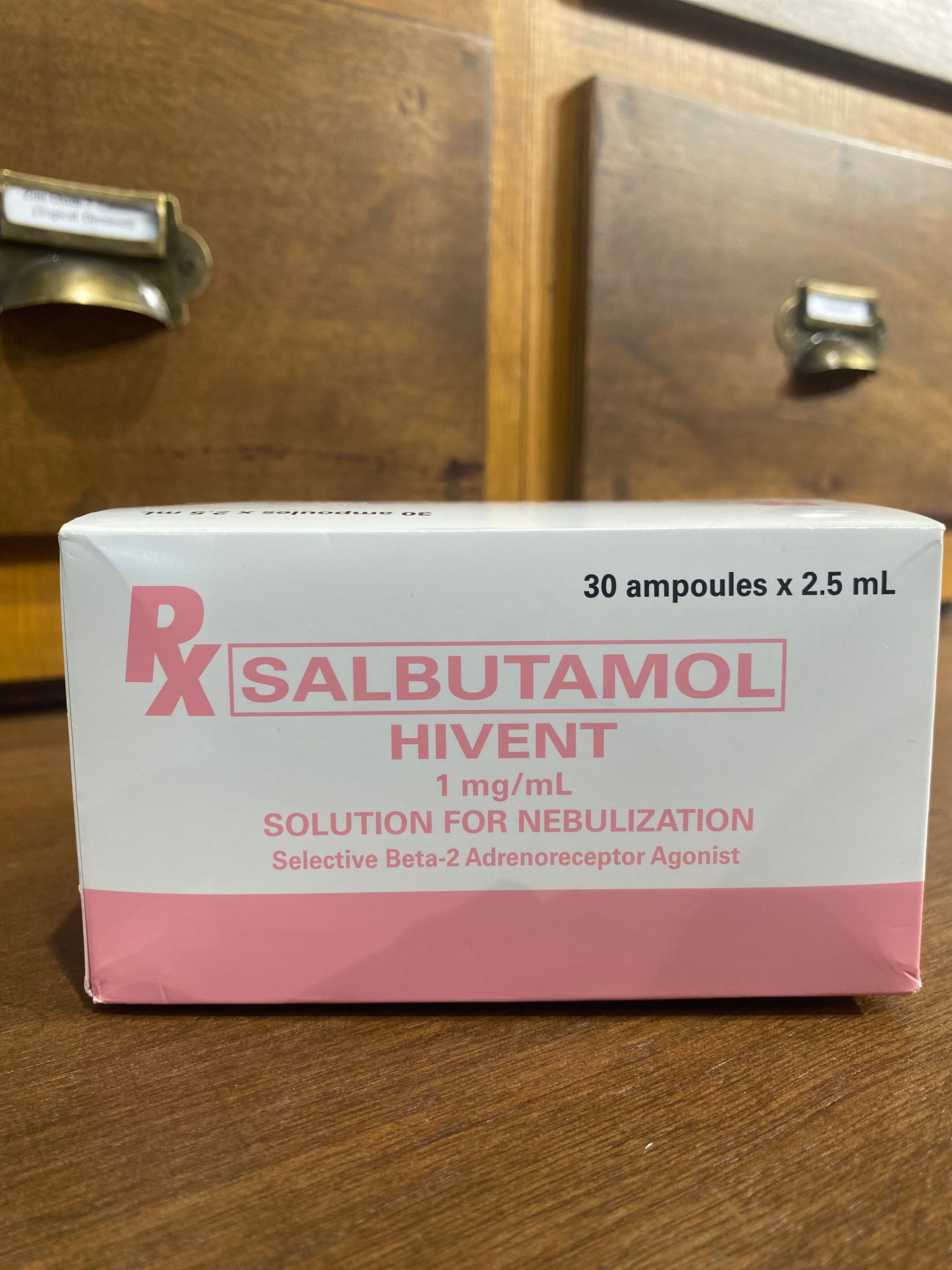 Salbutamol 1mg per mL, 2.5mL (Hivent) – Meds for All