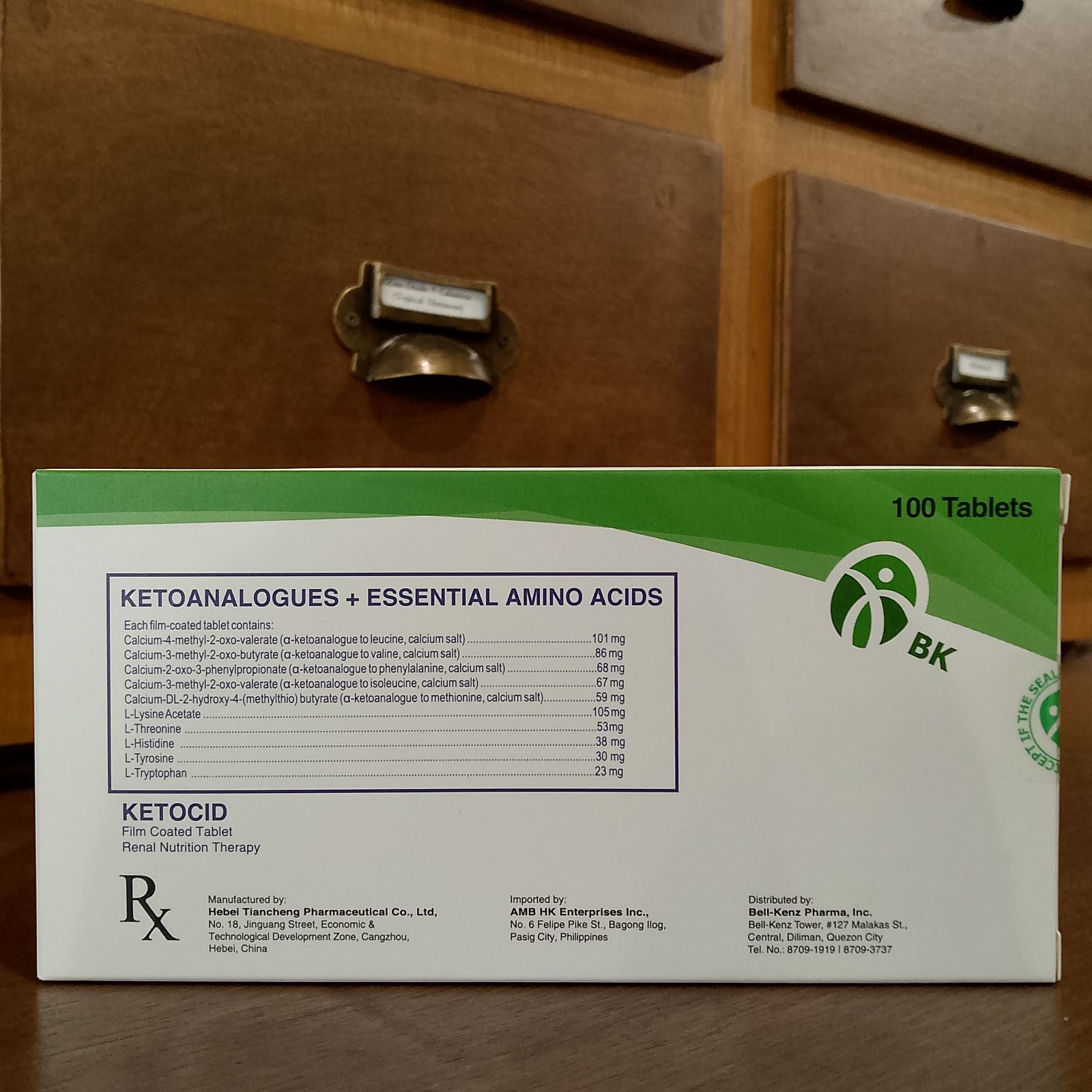 Ketoanalogues + Essential Amino Acids (Ketocid) Film-Coated tablet ...