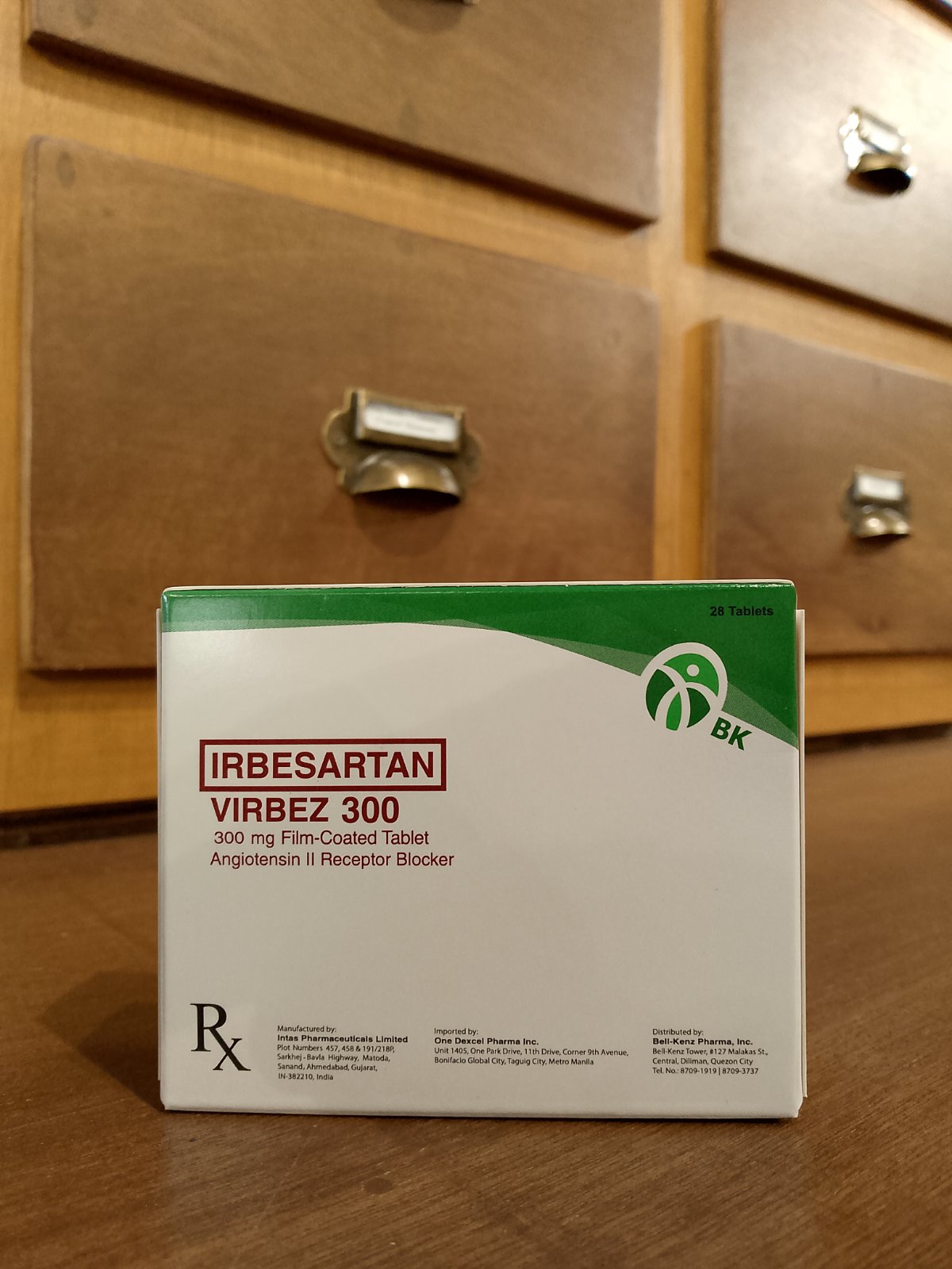 Irbesartan (Virbez 300) 300mg Film-Coated Tablet – Meds for All