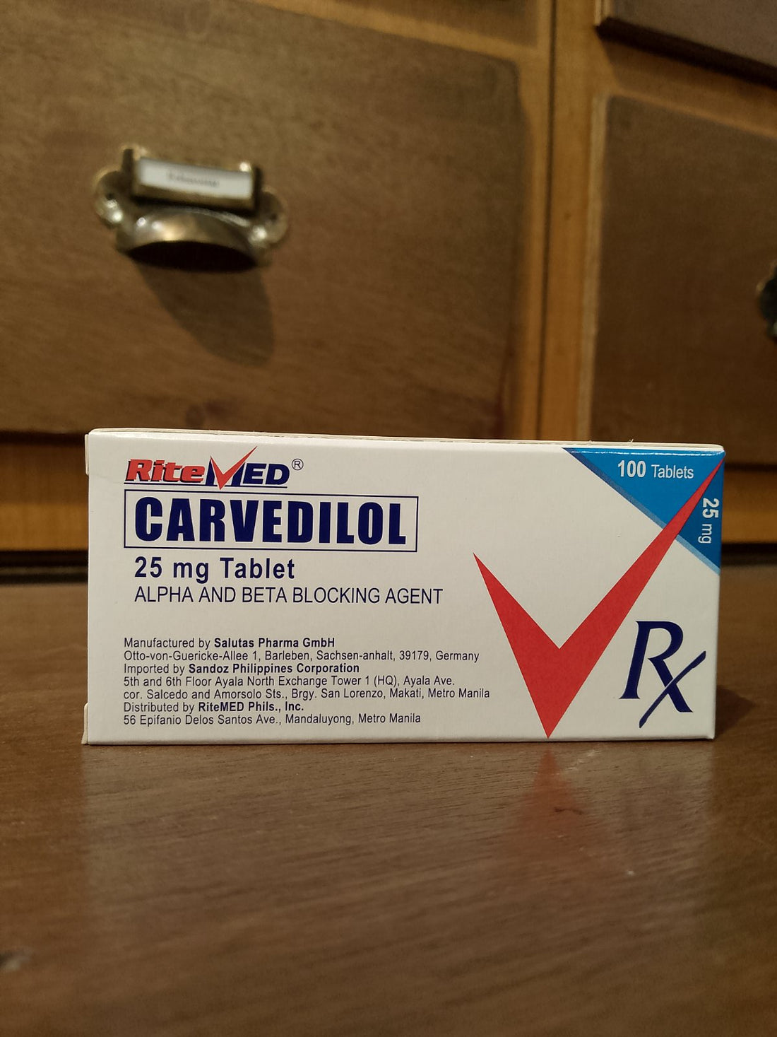 Carvedilol 25mg (RiteMed) Tablet – Meds for All