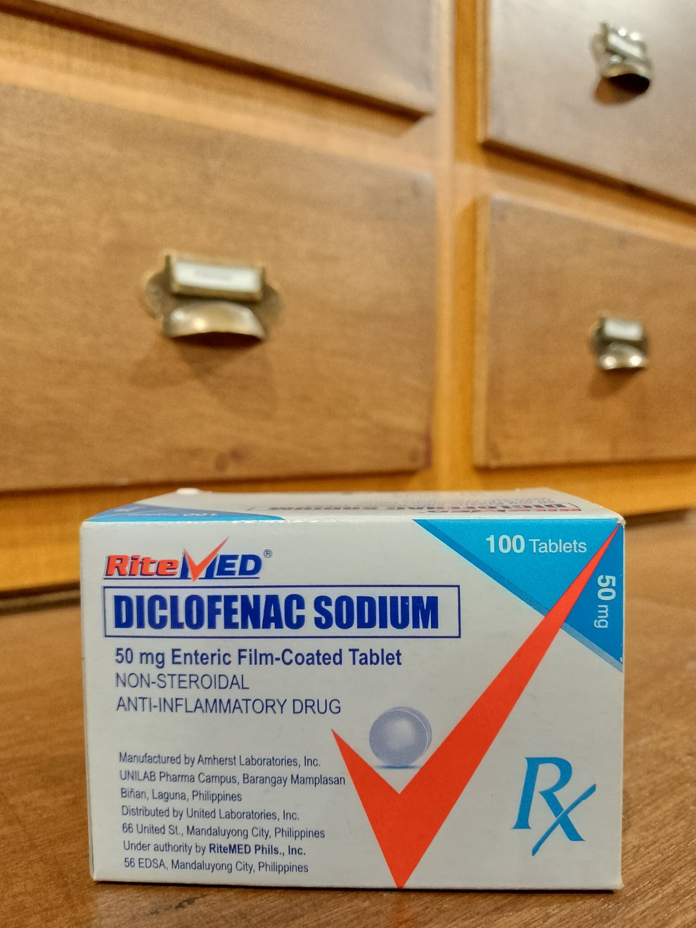 Diclofenac Sodium (RiteMed) 50mg Enteric Film-Coated Tablet – Meds for All