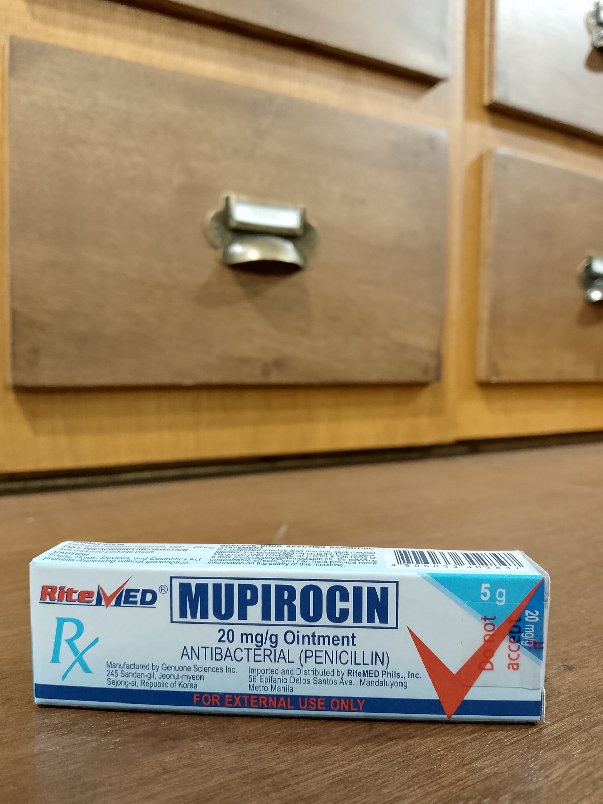 Mupirocin (RiteMed) 20mg/g, Ointment, 5g – Meds for All