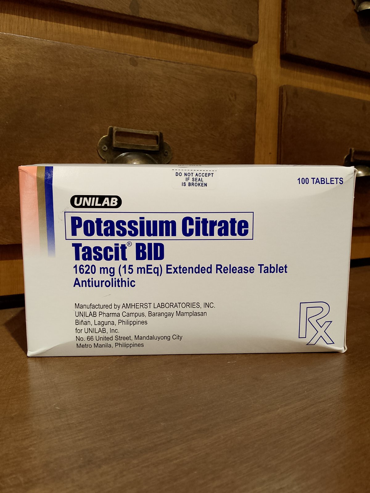Potassium citrate [Tascit,] 1620 mg (15 mEq) Tablet – Meds for All