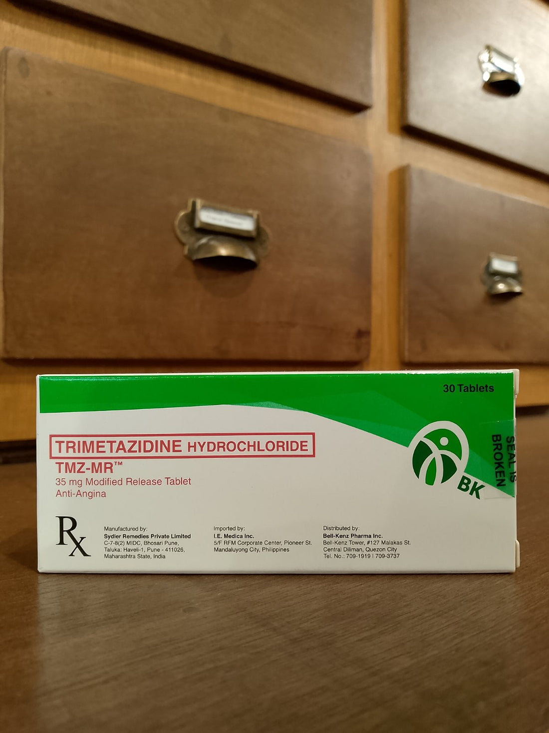 Trimetazidine Hydrochloride (TMZ-MR) 35mg MR Tablet – Meds for All