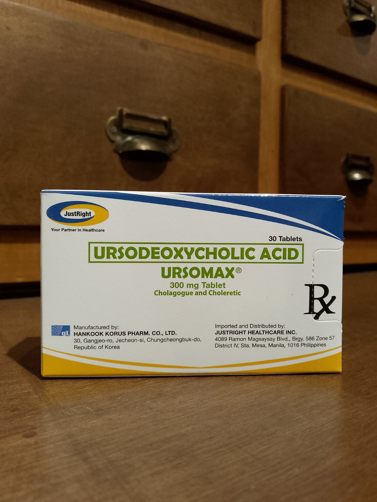 Ursodeoxycholic Acid (Ursomax) 300mg Tablet – Meds for All