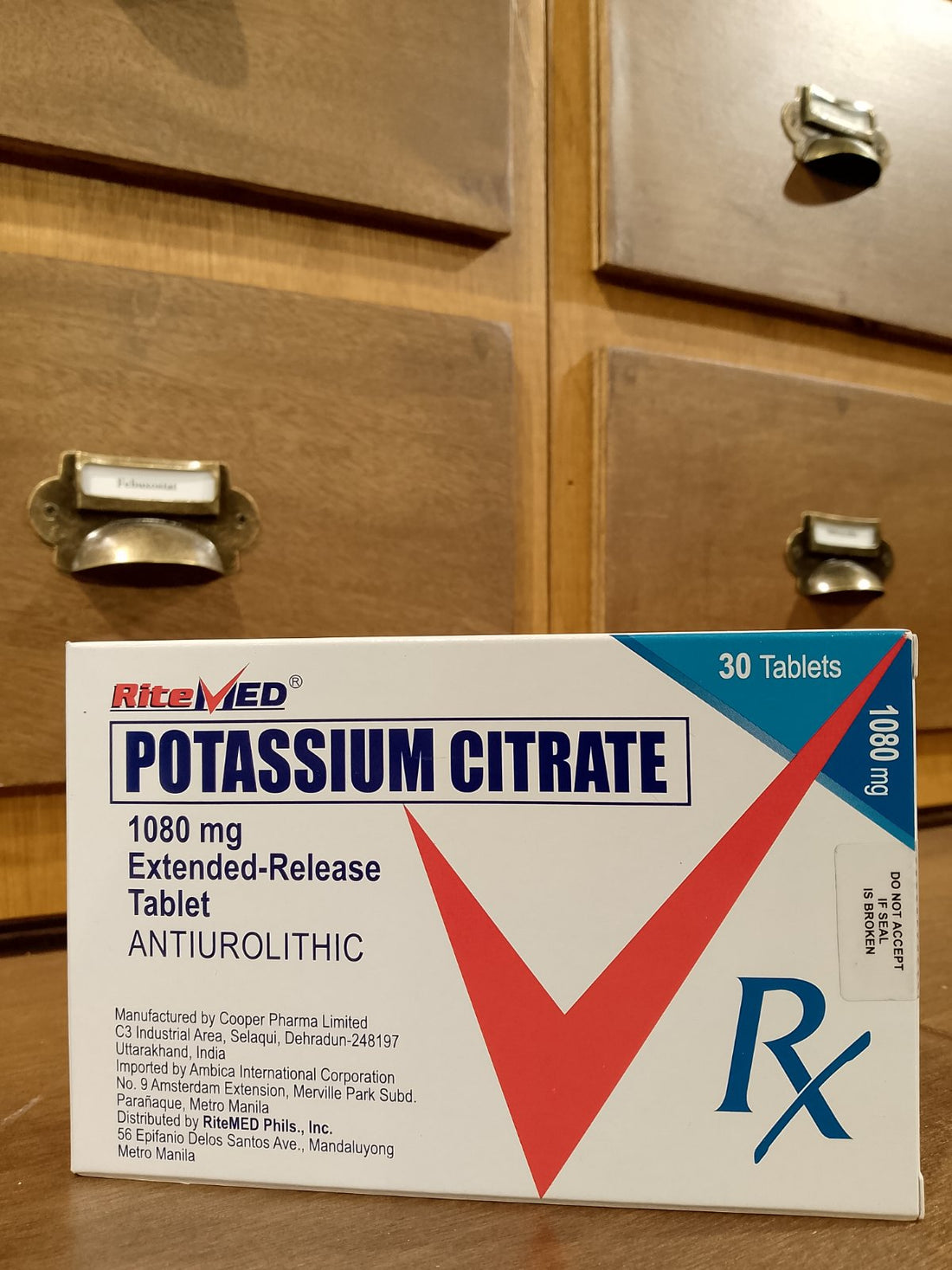 Potassium Citrate (RiteMed) 1080mg, Tablet – Meds for All