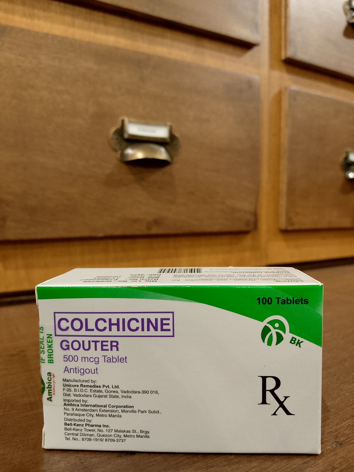 Colchicine (Gouter) 500mcg Tablet – Meds for All