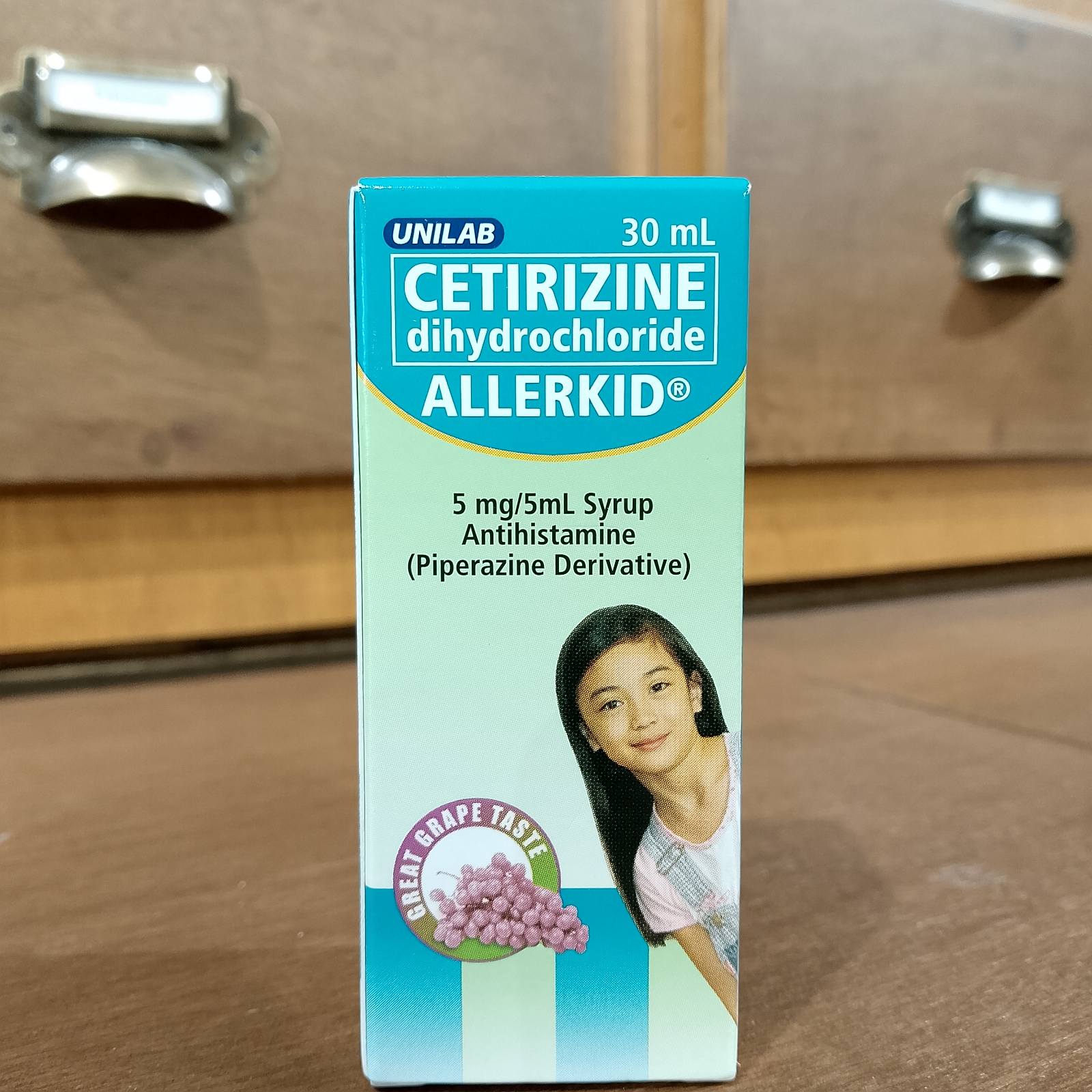 Cetirizine dihydrochloride (ALLERKID) 5mg/5mL Syrup 30 mL – Meds for All