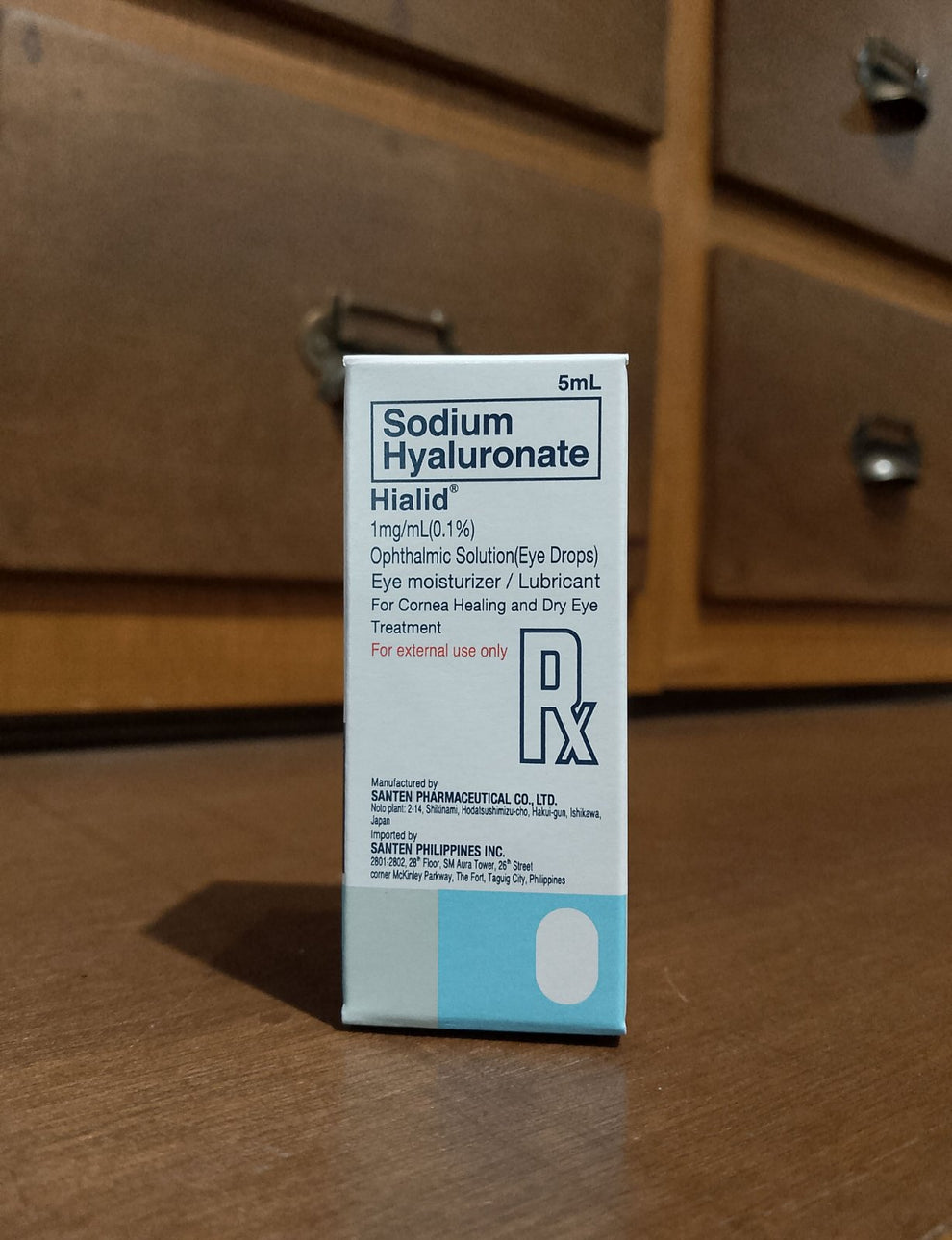 Sodium Hyaluronate (Hialid) 1mg/mL 0.1%, Ophthalmic Solution Eye Drops ...