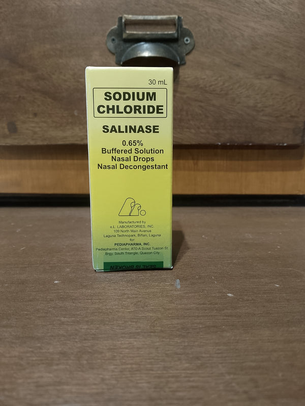 Sodium chloride (Salinase) 0.65% NaCl Nasal Drops – Meds for All