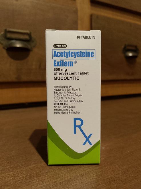 Acetylcysteine 600mg (Exflem) Effervescent Tablet 10's – Meds for All